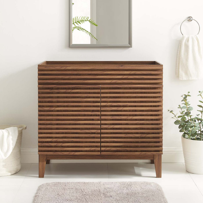 Winston Porter Jannery 35 Free Standing Single Bathroom Vanity With